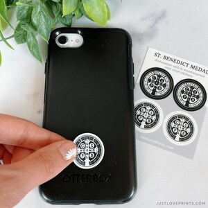 Set of 4, 1 Inch St. Benedict Medal Mini Stickers, Catholic Stickers ...