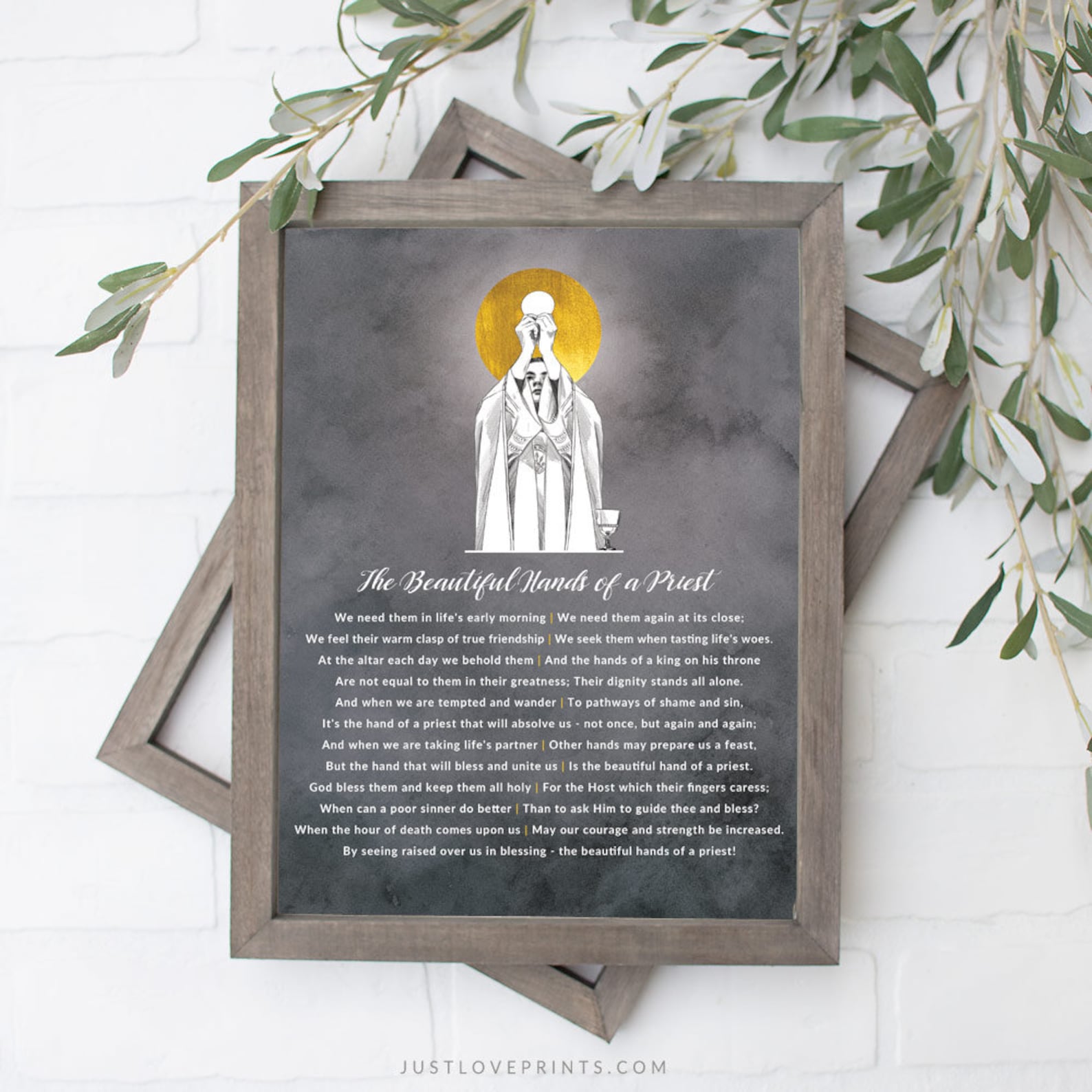 Catholic Priest Gift, Beautiful Hands of a Priest Poem, Catholic ...