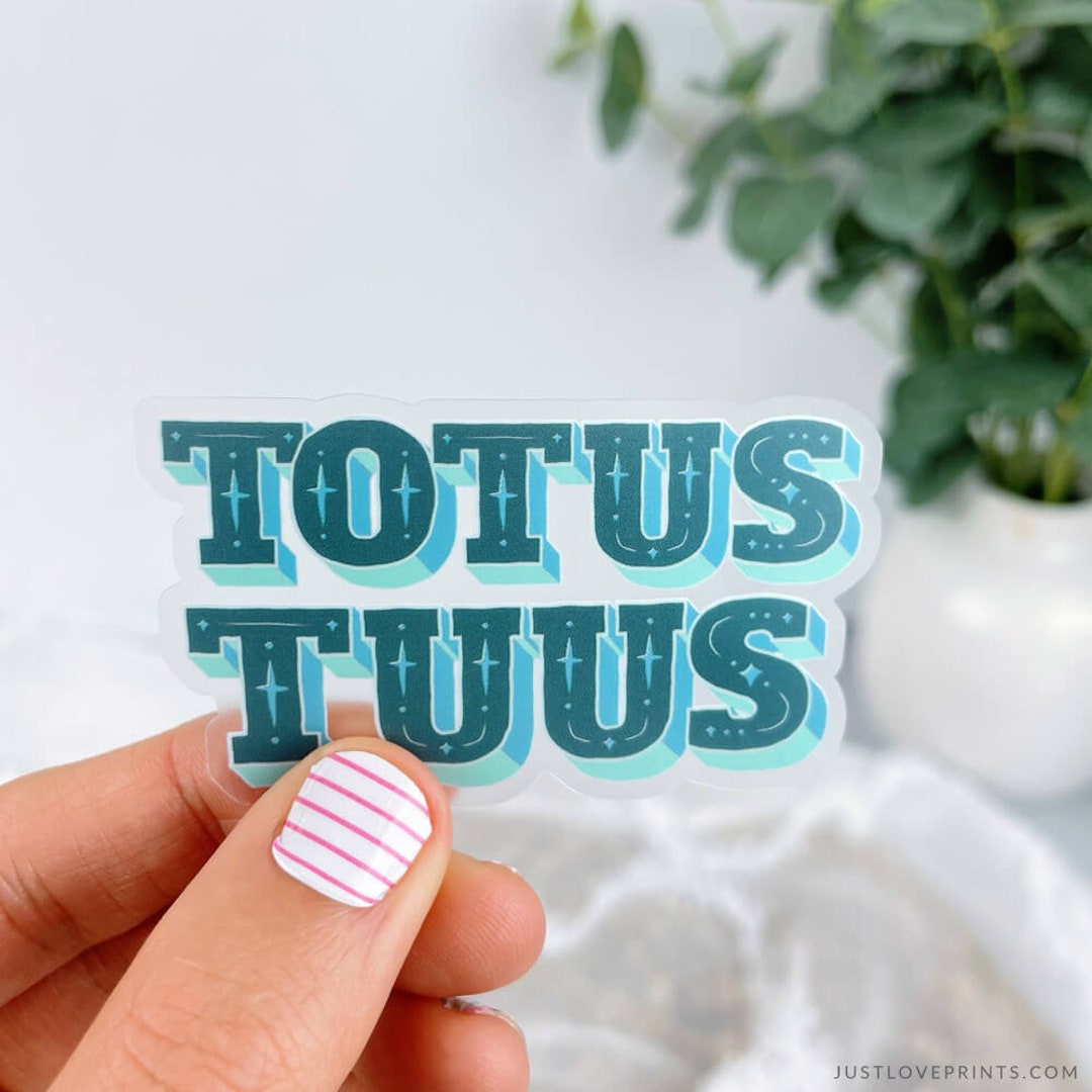 Totus Tuus Vinyl Sticker, Catholic Missionary Gift, Catholic Mom Gift ...