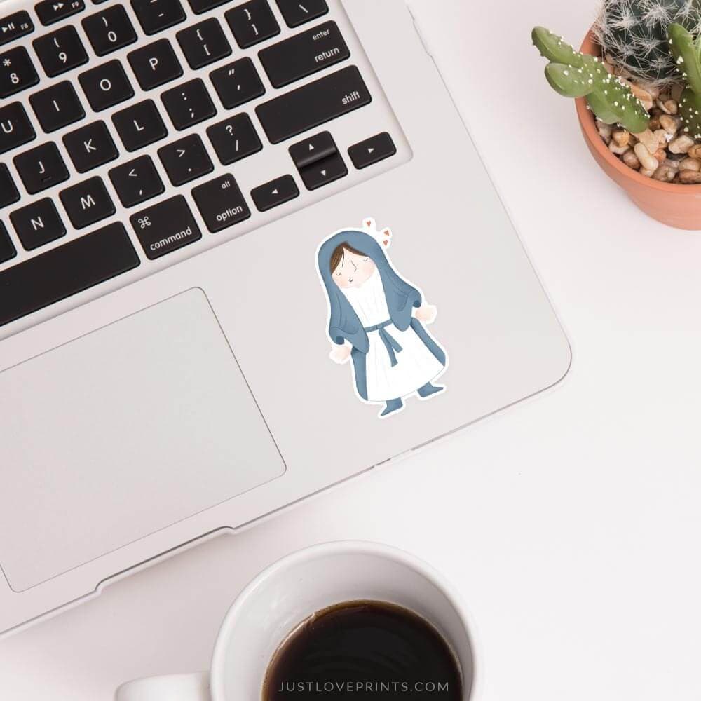 Hugs From Mama Mary Vinyl Sticker Catholic Mom Gift - Etsy