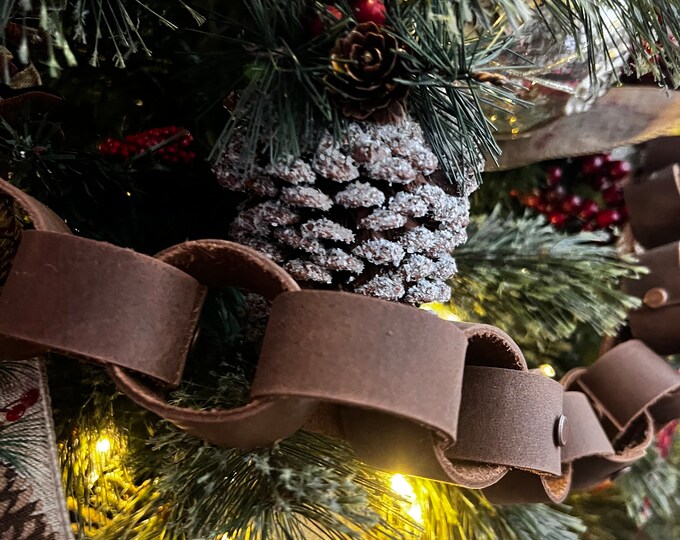Leather Chain Ornament - Etsy