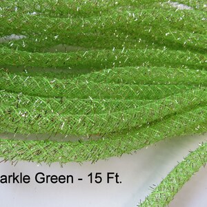 GREEN Mesh Tubing Great for Craft Projects Great for Wreaths and Craft ...
