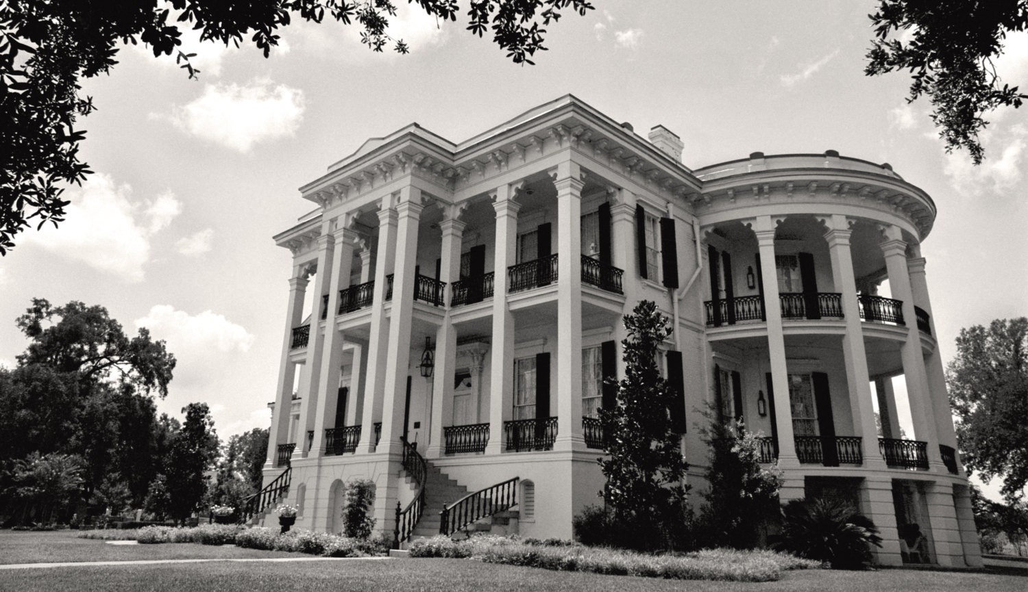 Nottoway Plantation Mansion Photo, New Orleans Black & White ...
