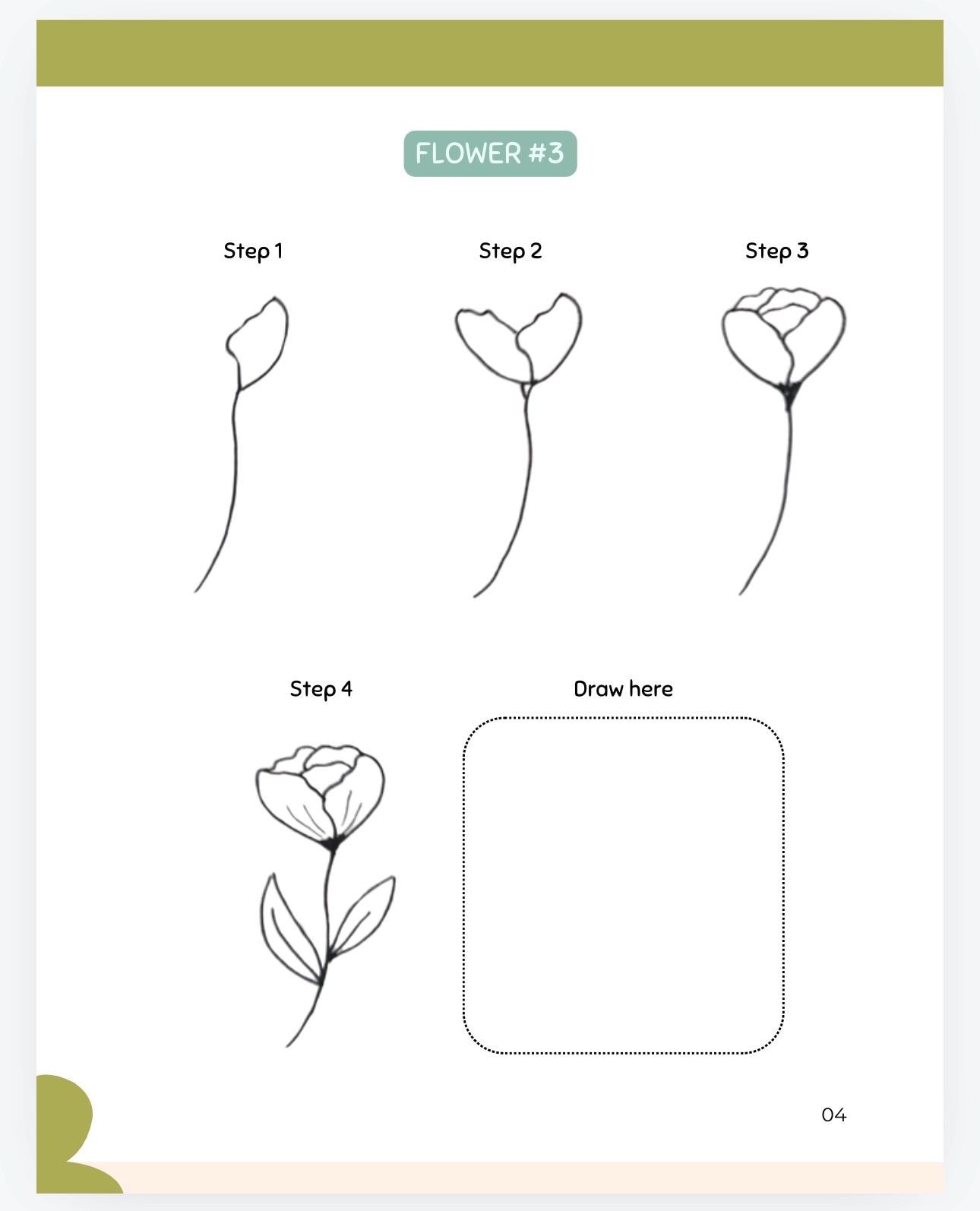 Learn to Doodle Flowers, Step-by-step Flower Drawing Tutorials for ...