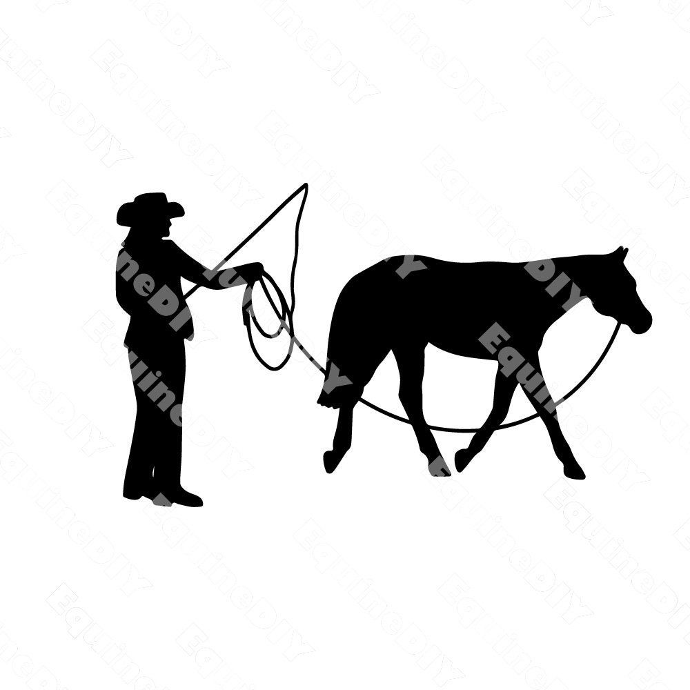 Horse Clip Art Western Yearling Longe Line Show Horse for Awards ...