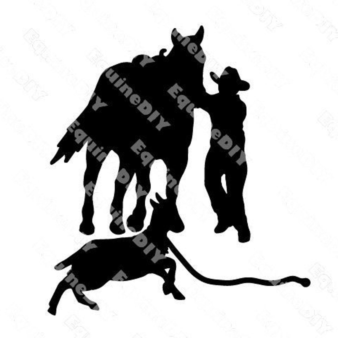 Goat Tying Horse Clip Art pour logos t-shirt tasses tasses - Etsy France