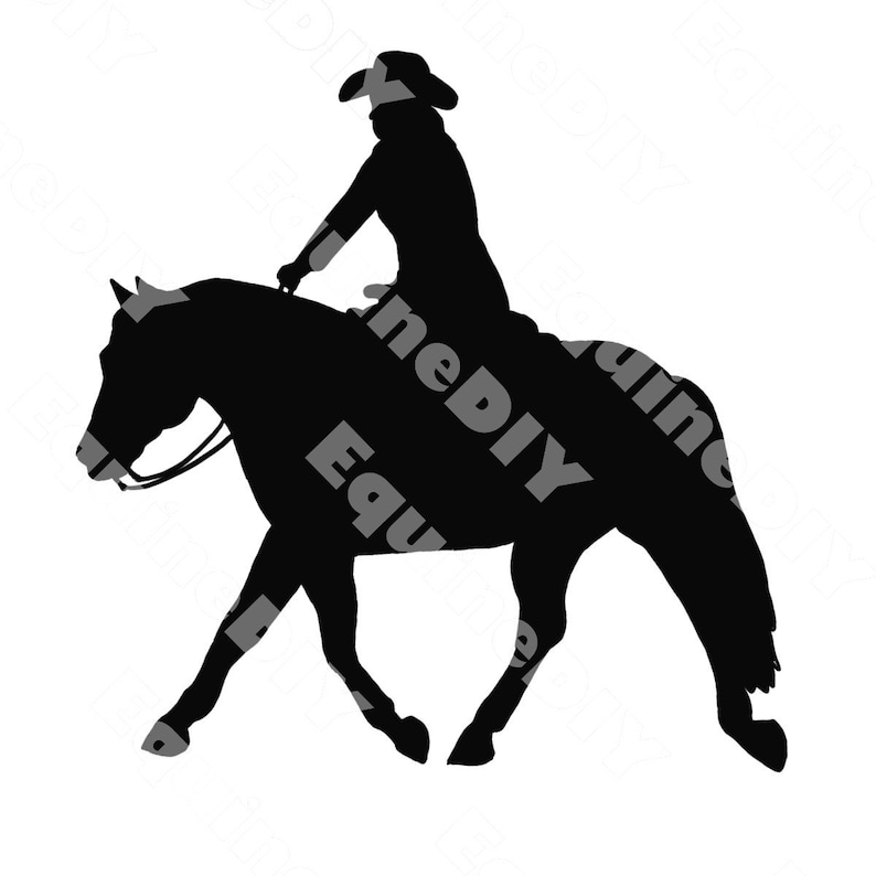 Horse Clip Art Ranch Riding Show Horse for Awards, Stickers, Logos ...