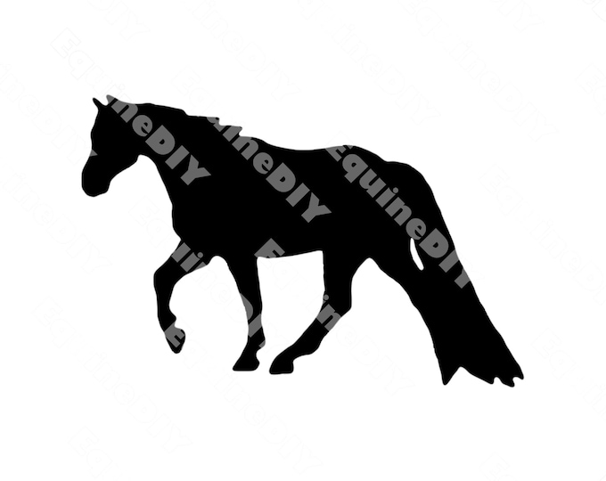 Horse Clipart Ranch Riding Extended Trot Show Horse for - Etsy