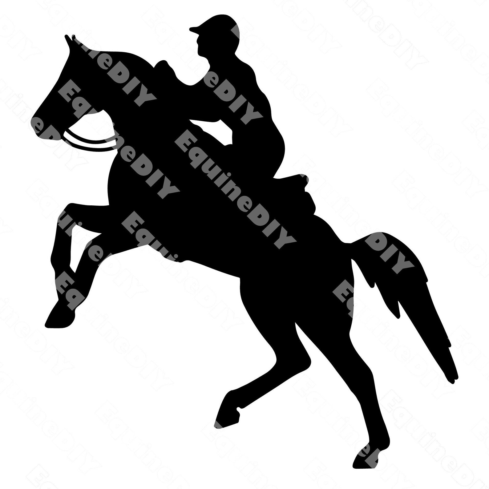 Clipart Endurance Horse Climbing for Decals, Logos, Cutouts, Stickers ...