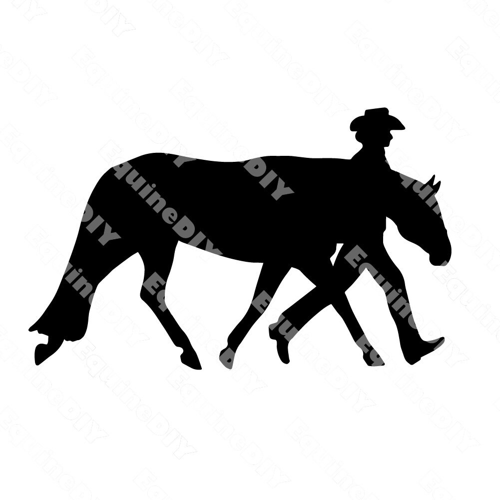 Horse Clip Art Showmanship Trotting Woman Show Horse for Awards ...