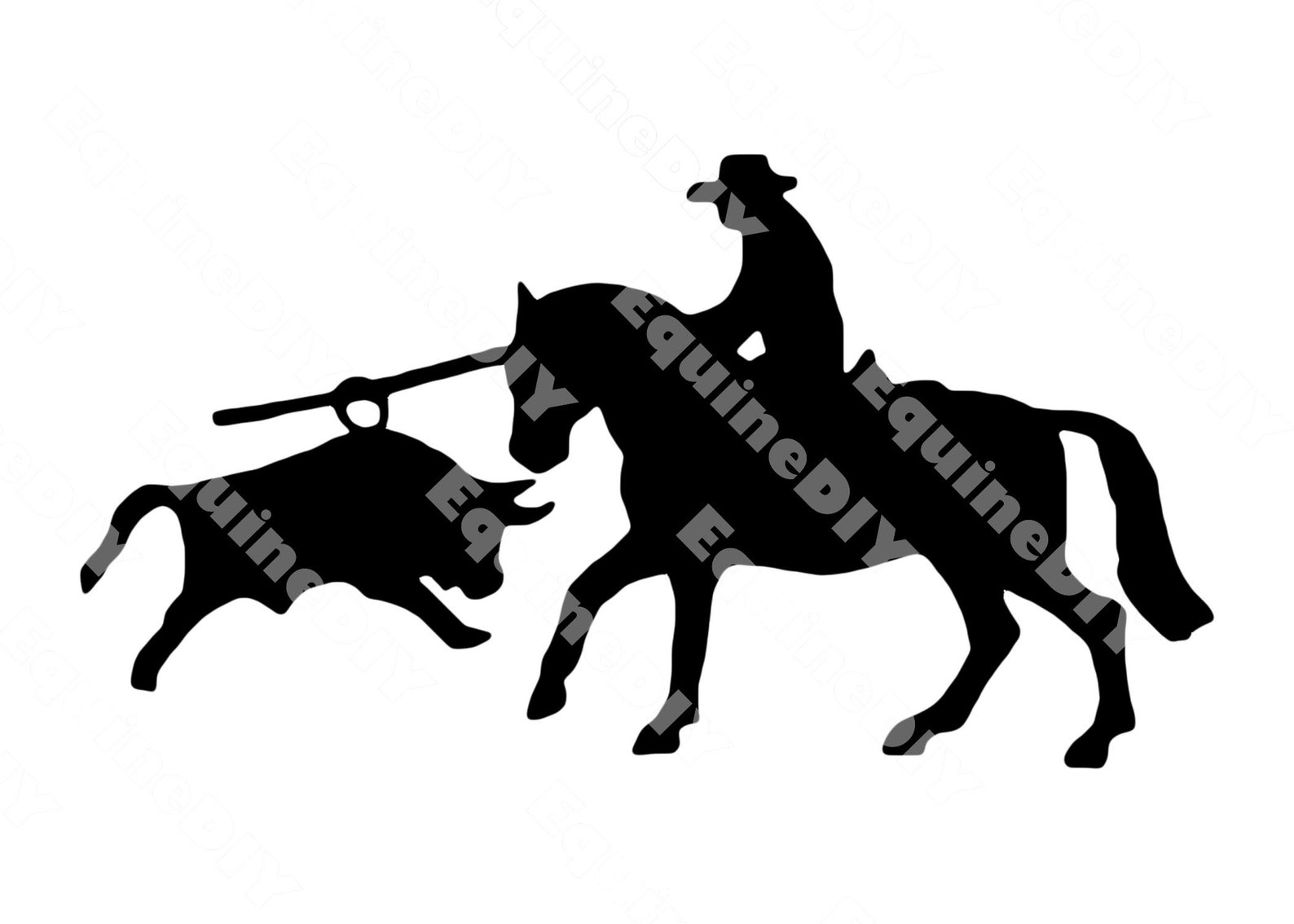 Cheval Clip Art Travail Equitation Taureau « Combat » Galopant Espagnol ...