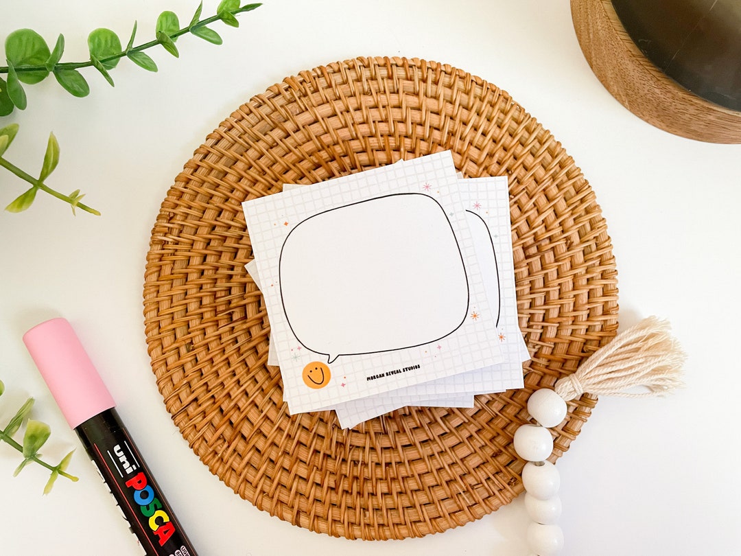 Smiley Sticky Notes | Cute Sticky Notes for to Do Lists, Note Taking ...