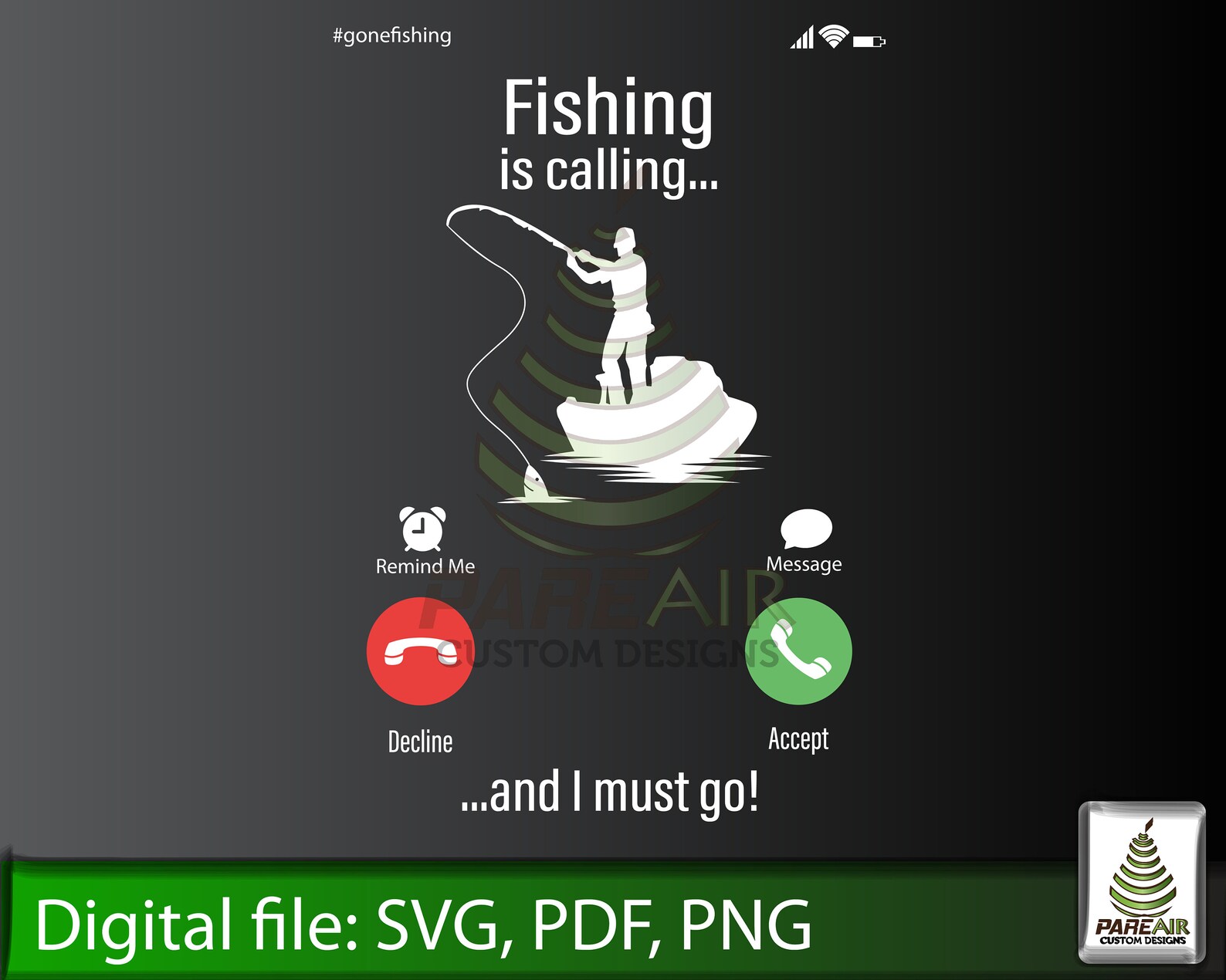 Fishing is Calling SVG Great Idea for Someone Who Loves - Etsy