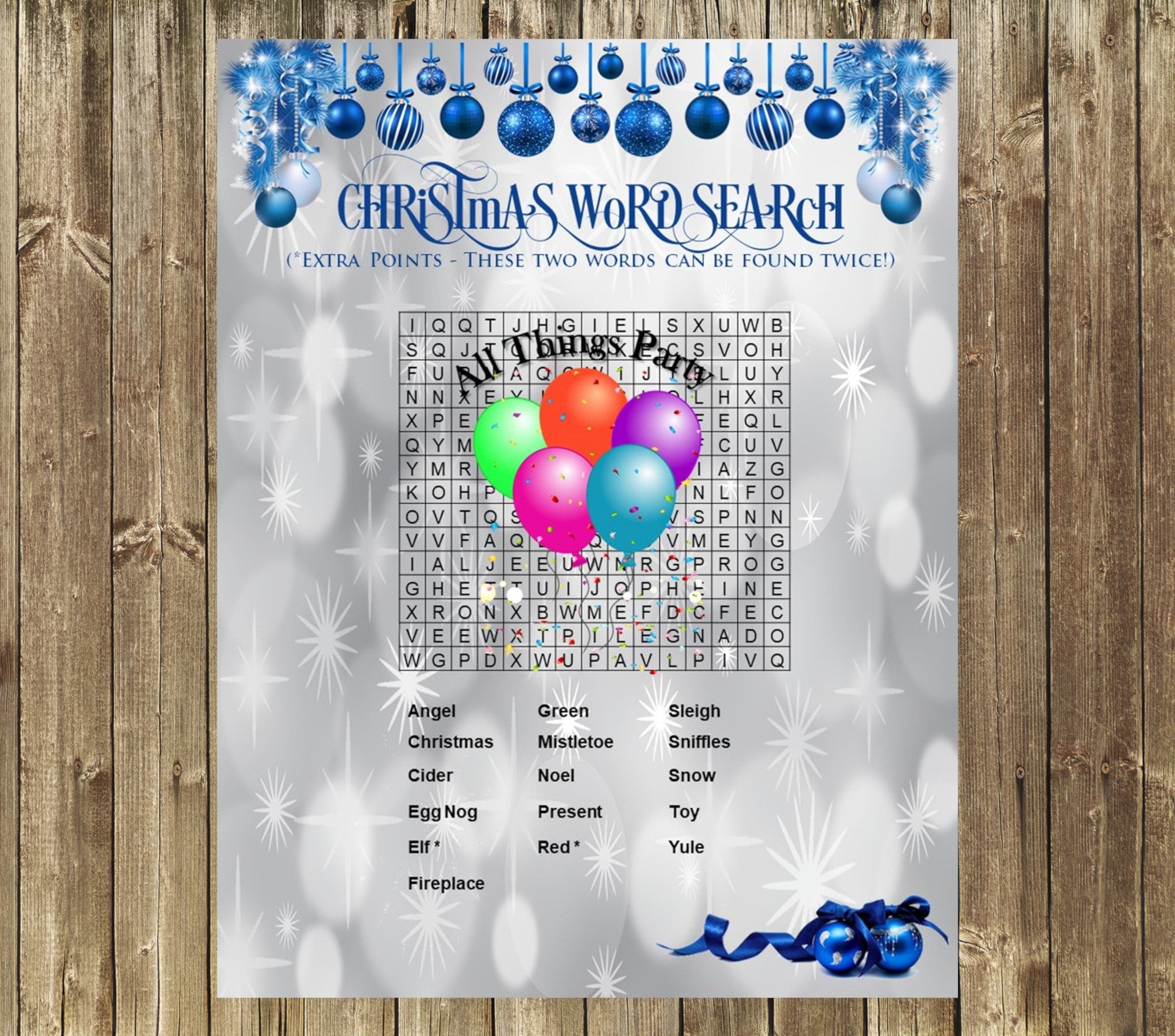 Holiday Bundle 2 Pack (name That Candy & Word Search) - Etsy