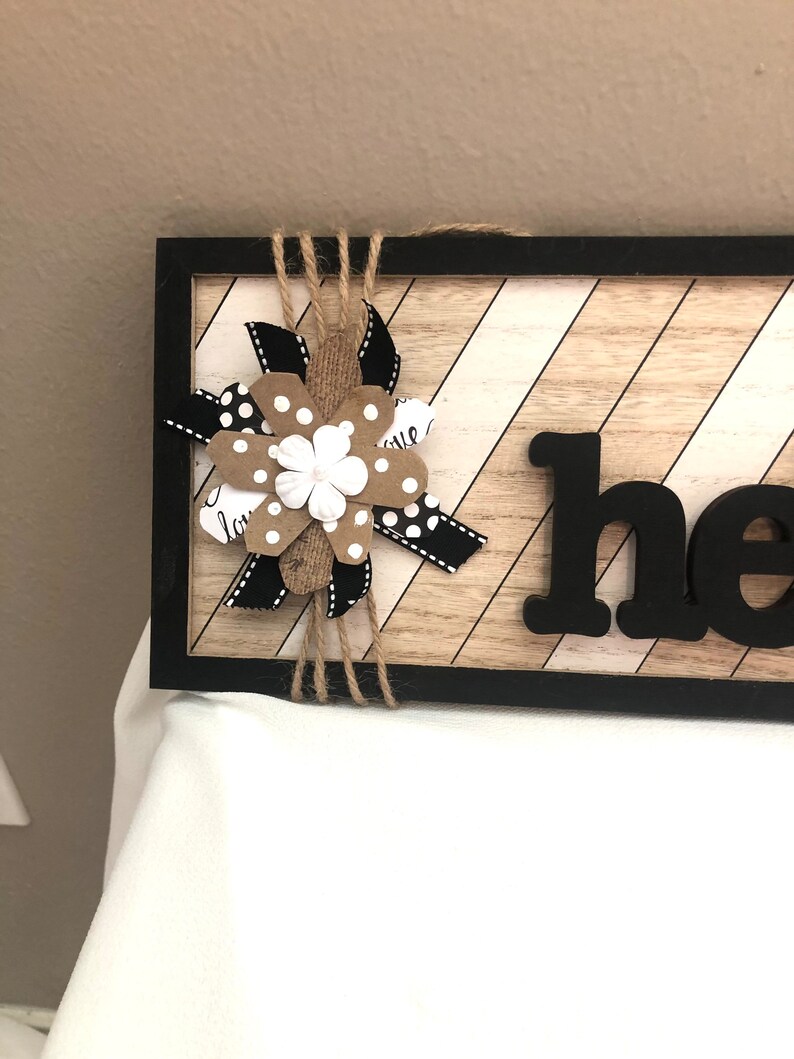 Hello Farmhouse Rustic Wall Sign, Country Kitchen or Laundry Room Wall ...