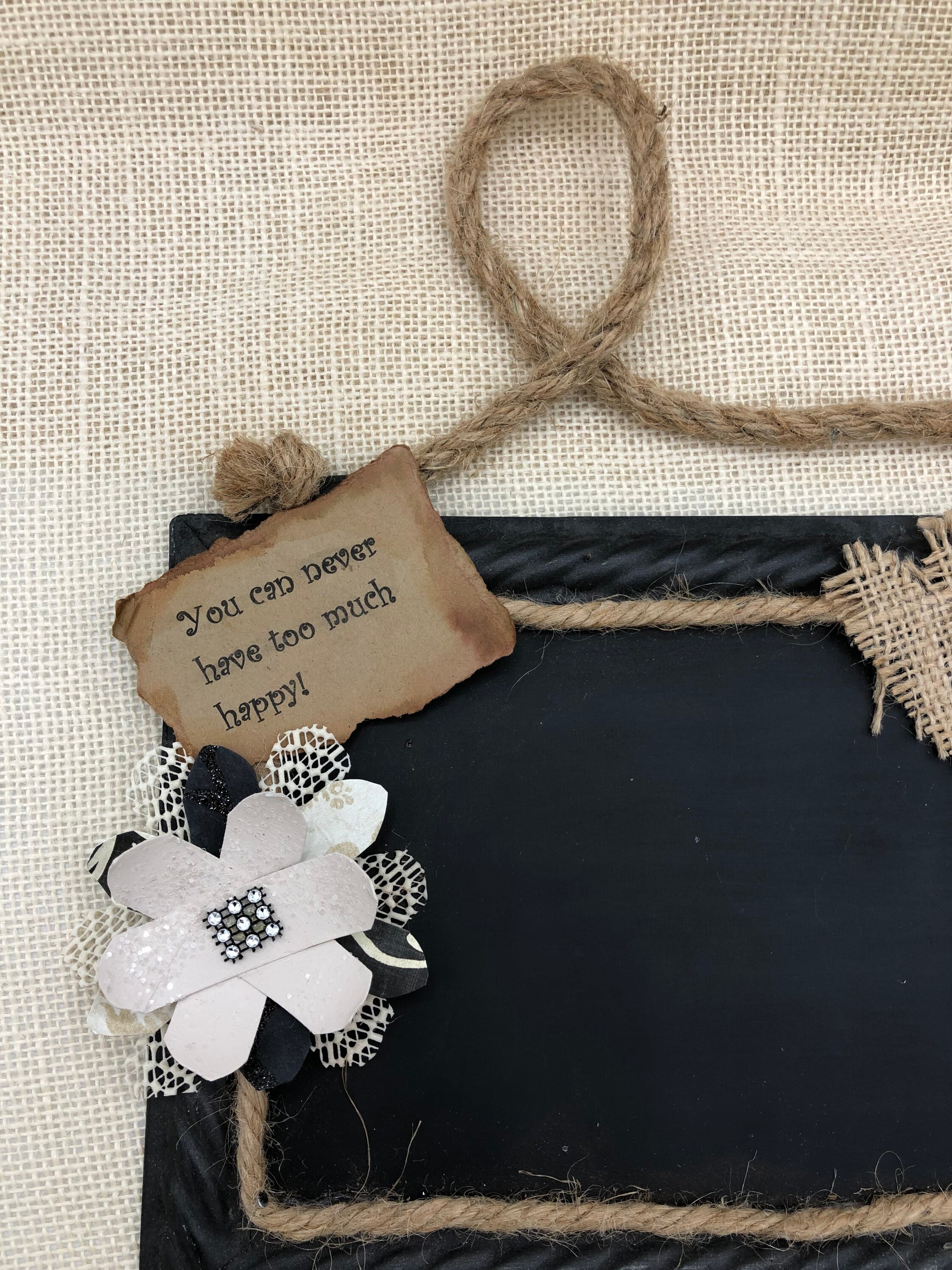 Rustic Farmhouse Wall Decor, Chalkboard Wall Hanging, Small Space ...