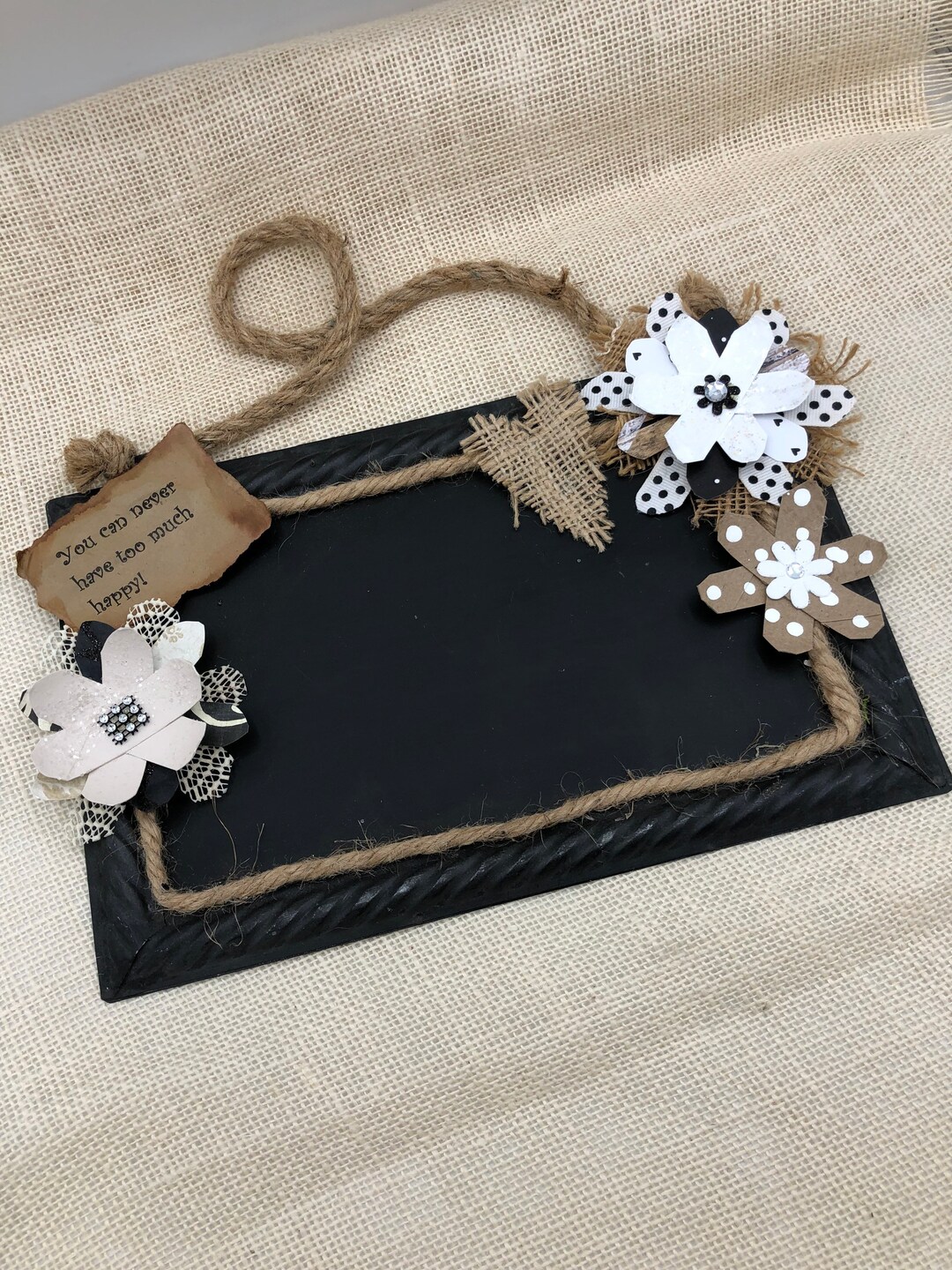 Rustic Farmhouse Wall Decor, Chalkboard Wall Hanging, Small Space ...