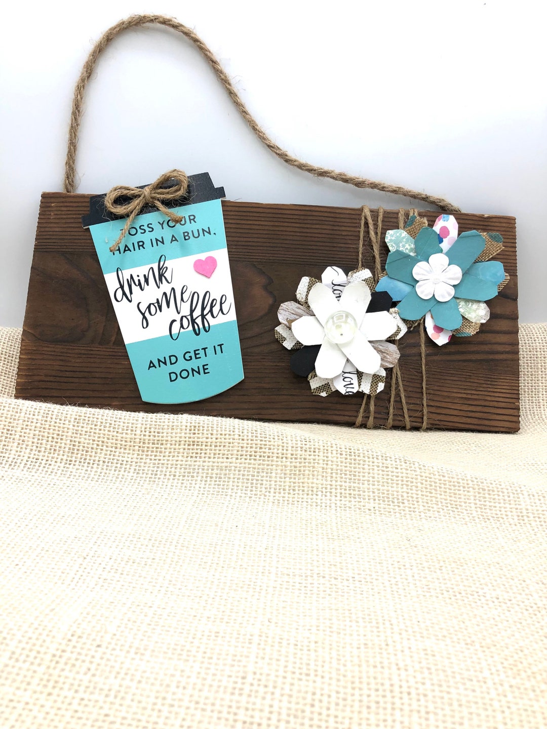 Coffee Rustic Farmhouse Wall Hanging, Country Coffee Bar Sign, - Etsy