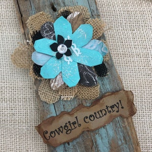 Rustic Cowgirl Wall Hanging, Country Decor, Cowgirl Sign, Nursery or ...