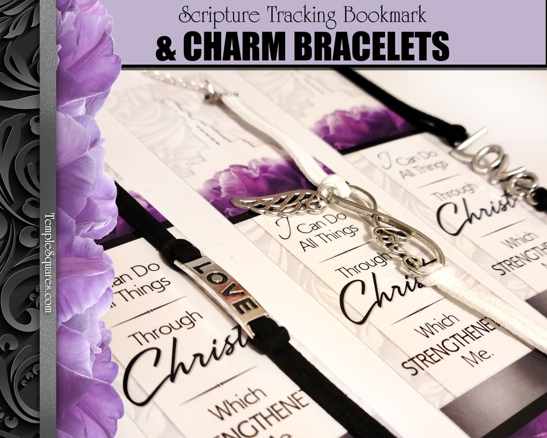 Charm Bracelets & Bookmark Gift Sets I Can Do All Things Through Christ ...