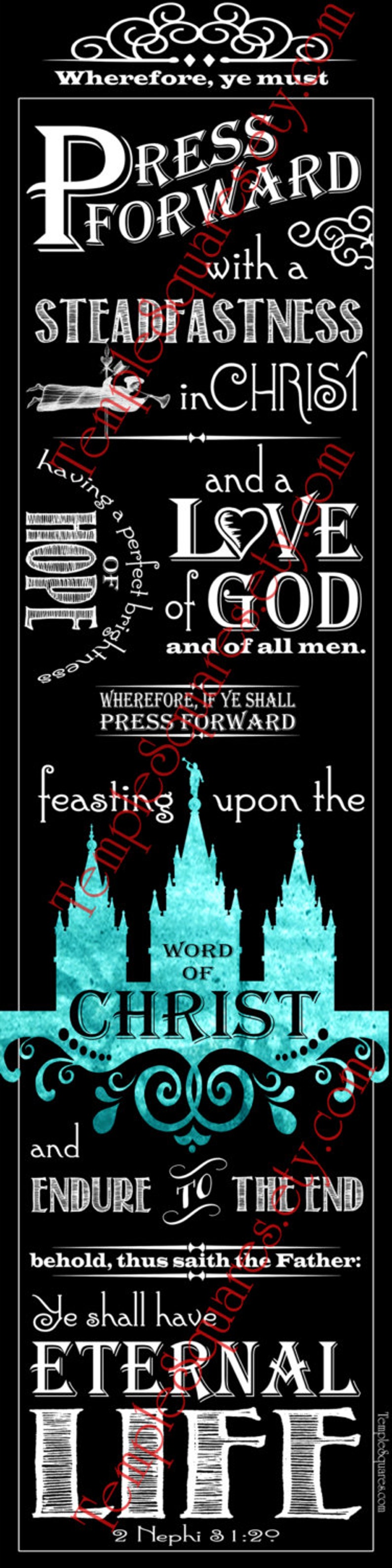 XL-LARGE Poster Size Printable File. Press Forward With a Steadfastness ...