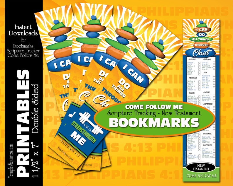 Printable Bookmarks 2023 Youth Theme I Can Do All Things Through Christ ...