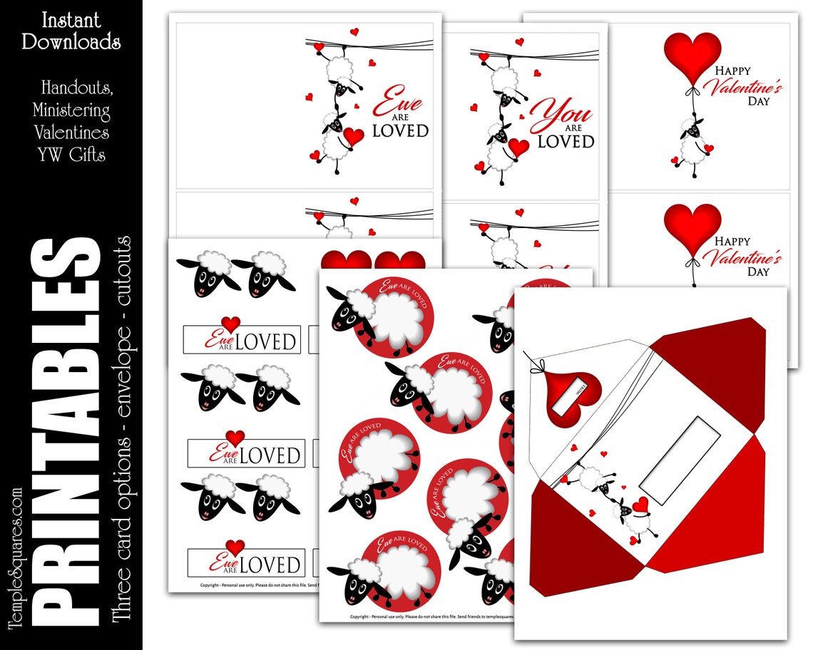 Printable Cards and Envelopes. Sheep Theme Printable Cutouts for ...