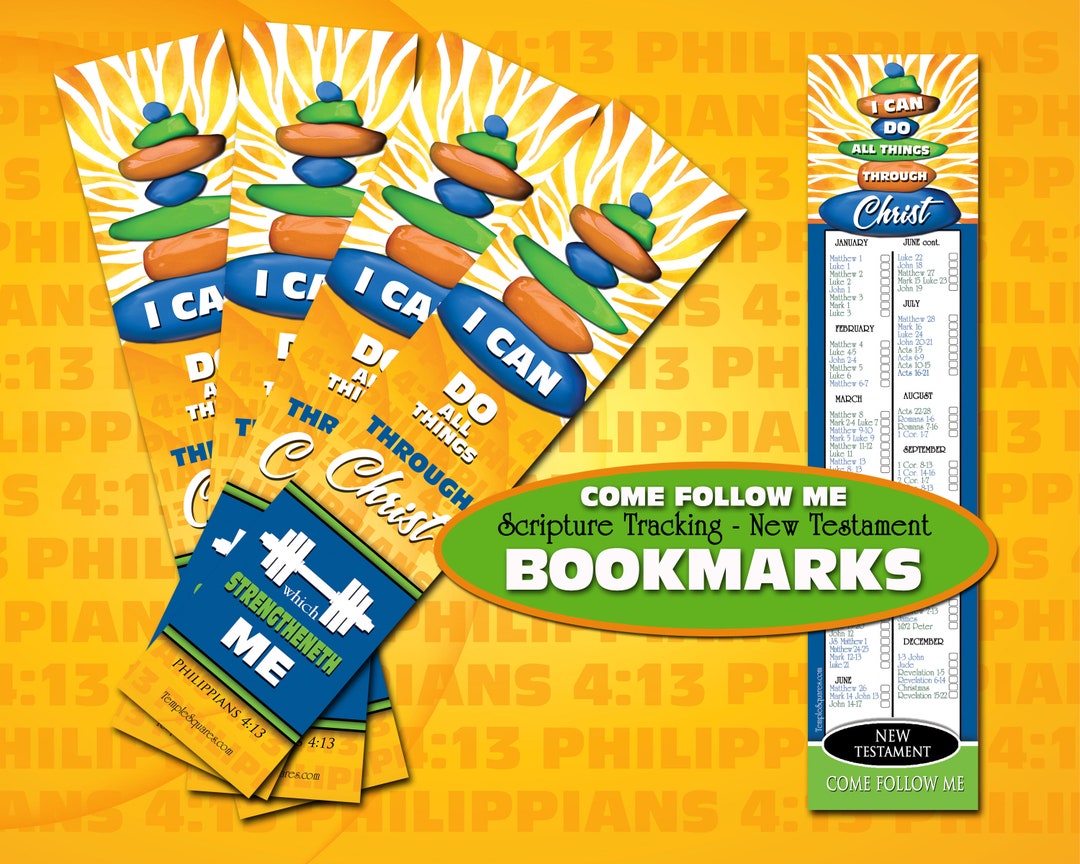 Pack of 10 Bookmarks 2023 I Can Do All Things Through Christ Come ...