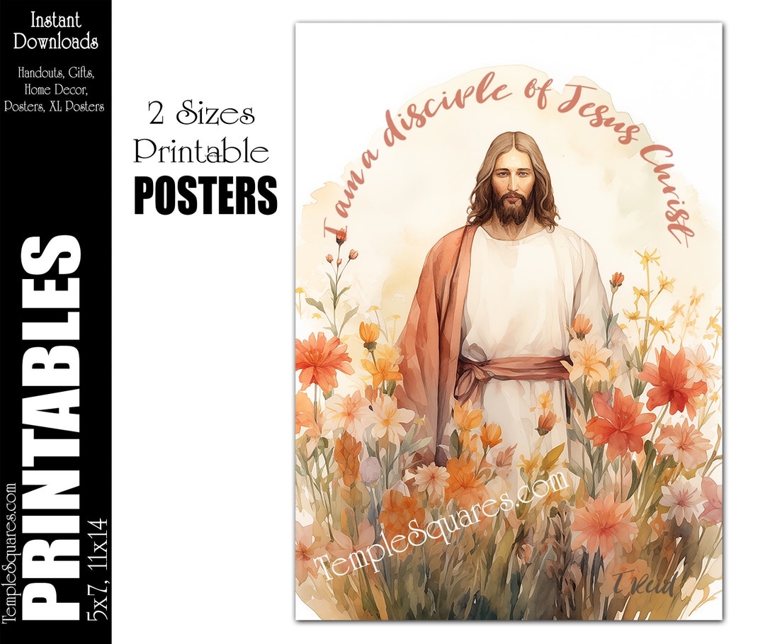2024 Youth Theme I Am A Disciple of Jesus Christ Printable Poster and ...