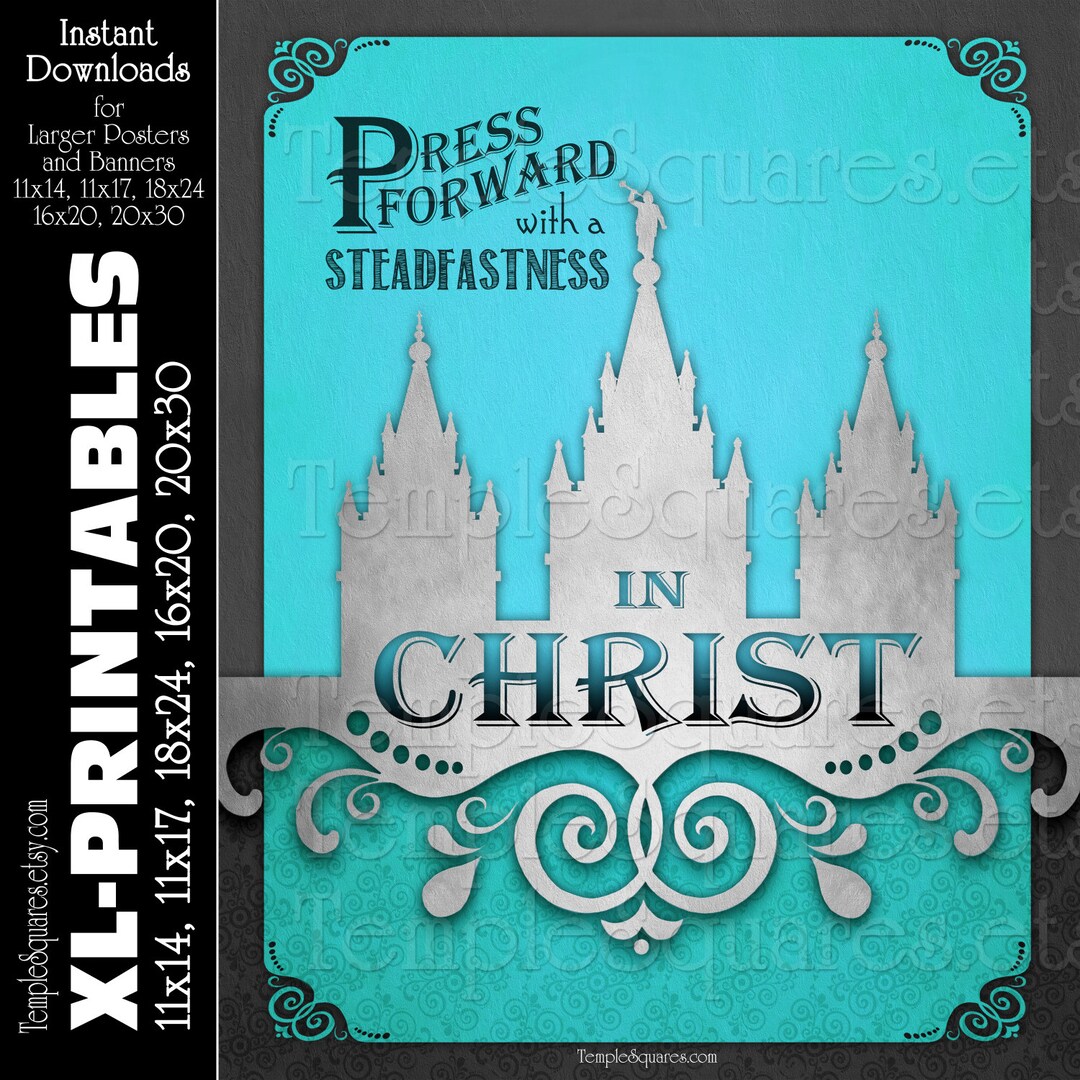 XL-LARGE Printable Poster Files 5 Sizes. Press Forward With a ...