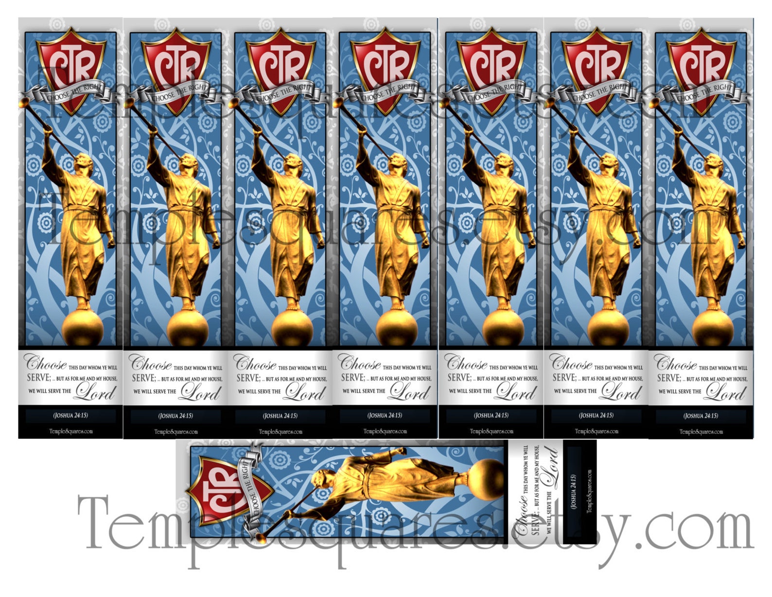 Printable CTR Primary Bookmark Choose the Right Scripture | Etsy