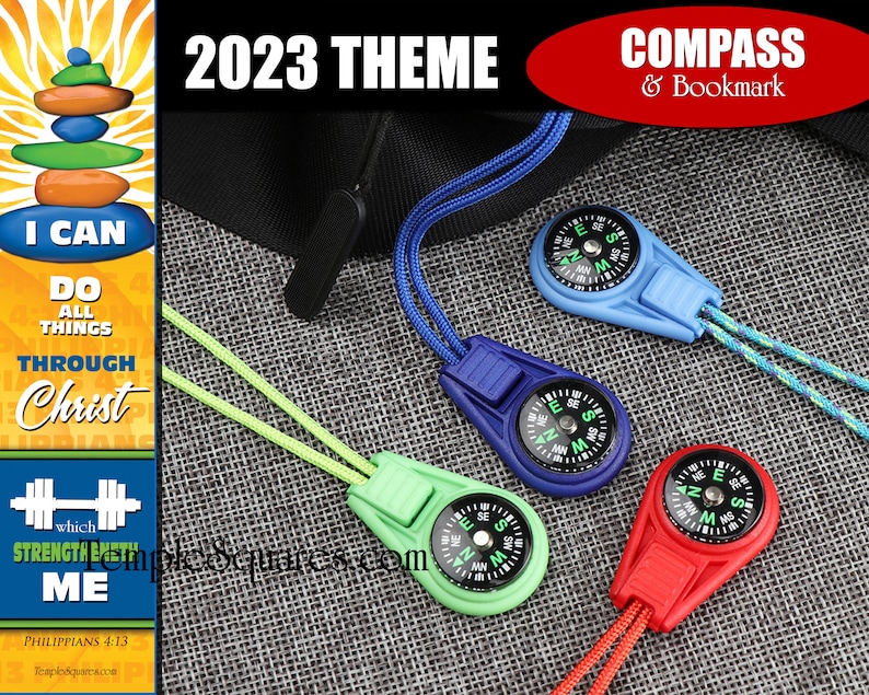 2023 I Can Do All Things Through Christ Theme Compass and Bookmark ...
