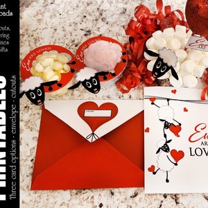 Printable Cards and Envelopes. Sheep Theme Printable Cutouts for ...