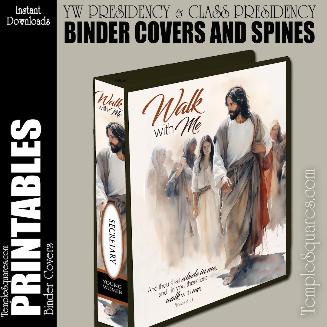 Printable Bundle 2026 YW Presidency Binder Covers and Class Presidency ...