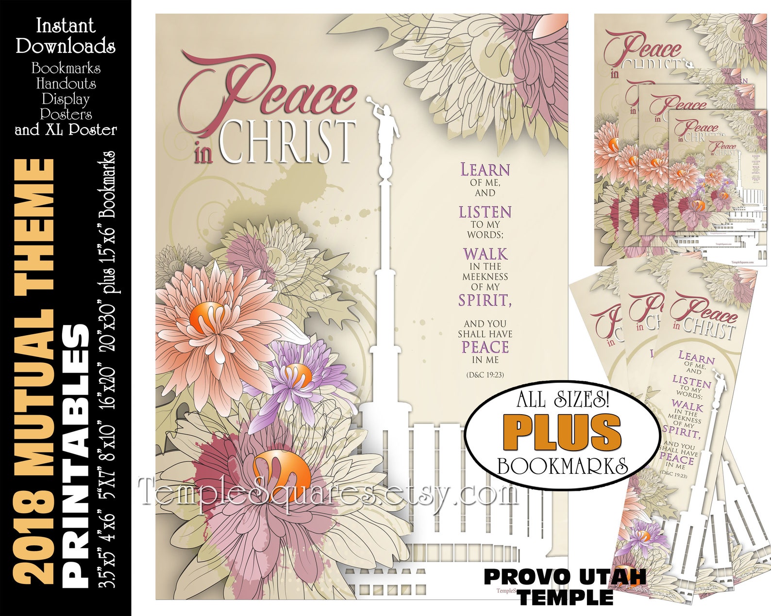 Young Women Theme LDS YW Peace in Christ Peace in Me D&C 19:23 ...