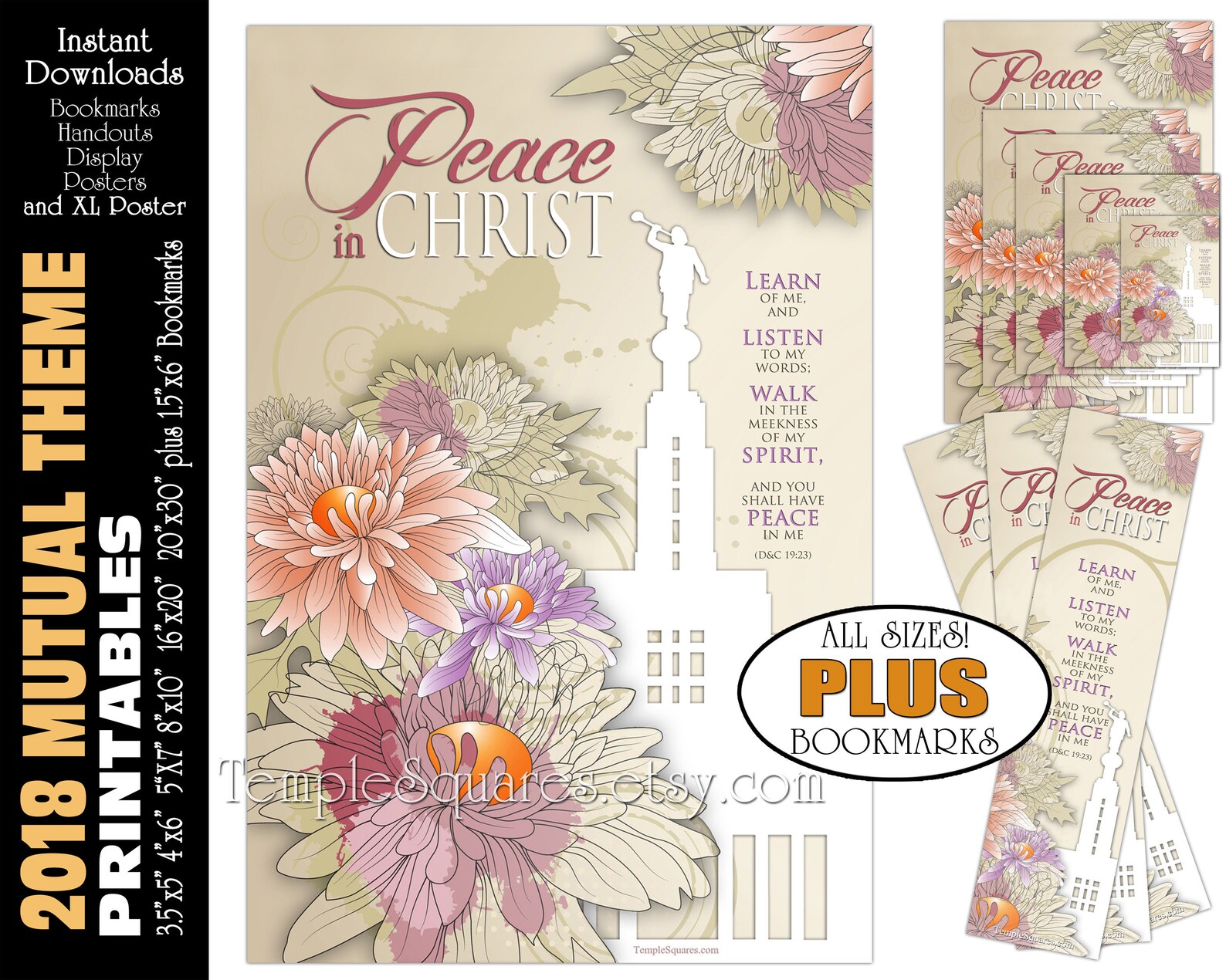 Young Women Theme LDS YW Peace in Christ Peace in Me D&C 19:23 ...