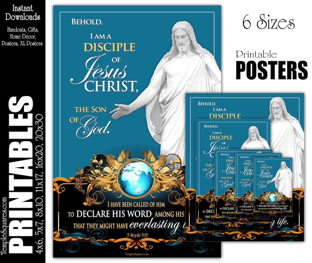 2024 Youth Theme I Am A Disciple of Jesus Christ Printable Poster and ...