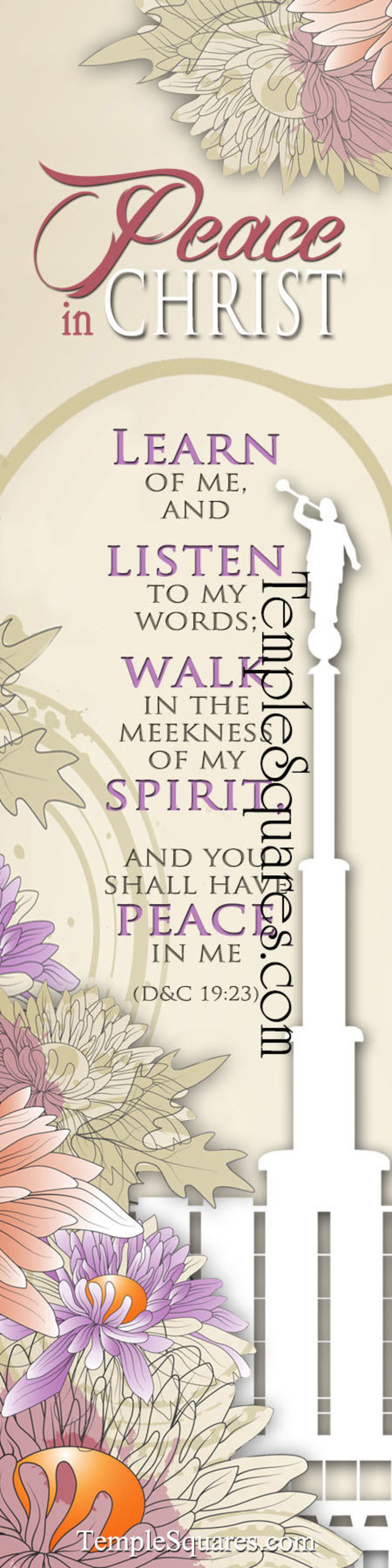 Young Women Theme LDS YW Peace in Christ Peace in Me D&C 19:23 ...