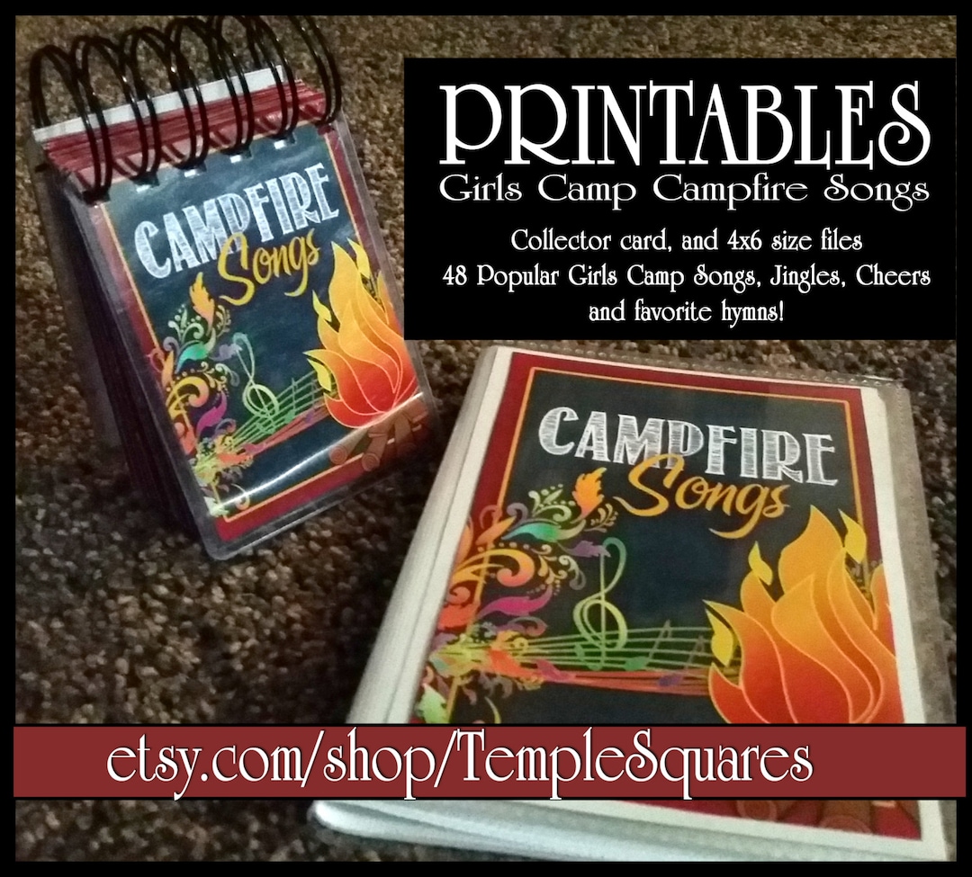 PRINTABLES - YW Girls Camp Campfire Songs Book Chants and Jingles. LDS ...