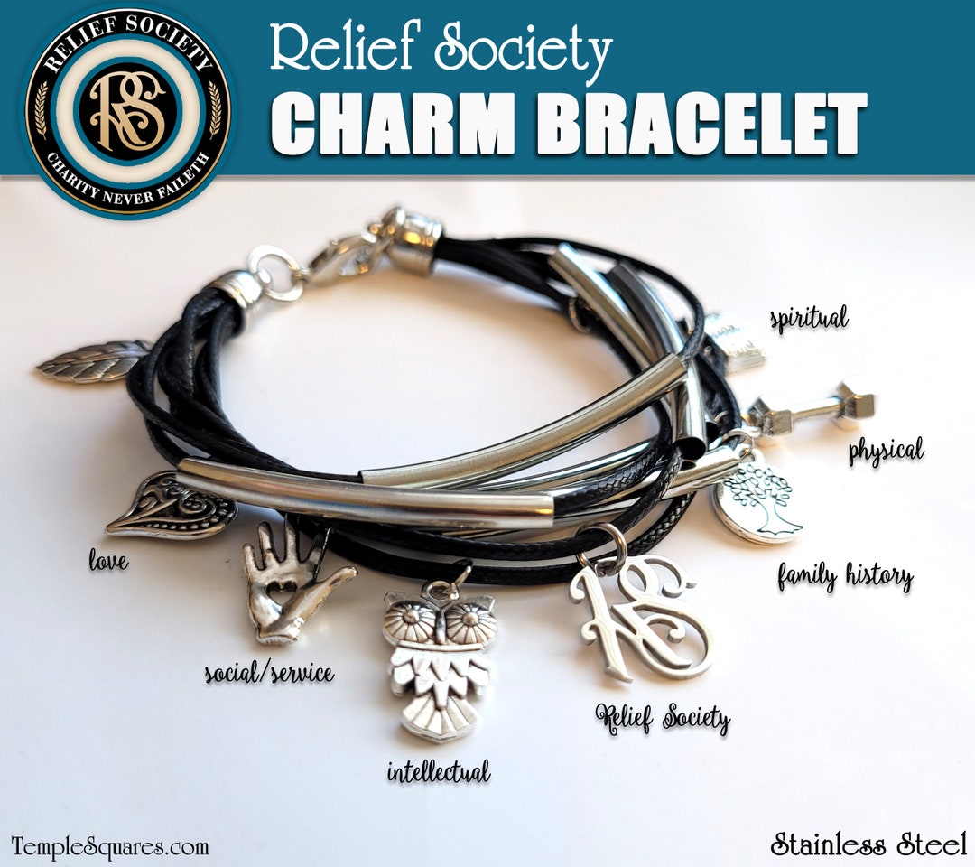 Multi Strand Relief Society Charm Bracelet. RS Charm Plus Personal ...