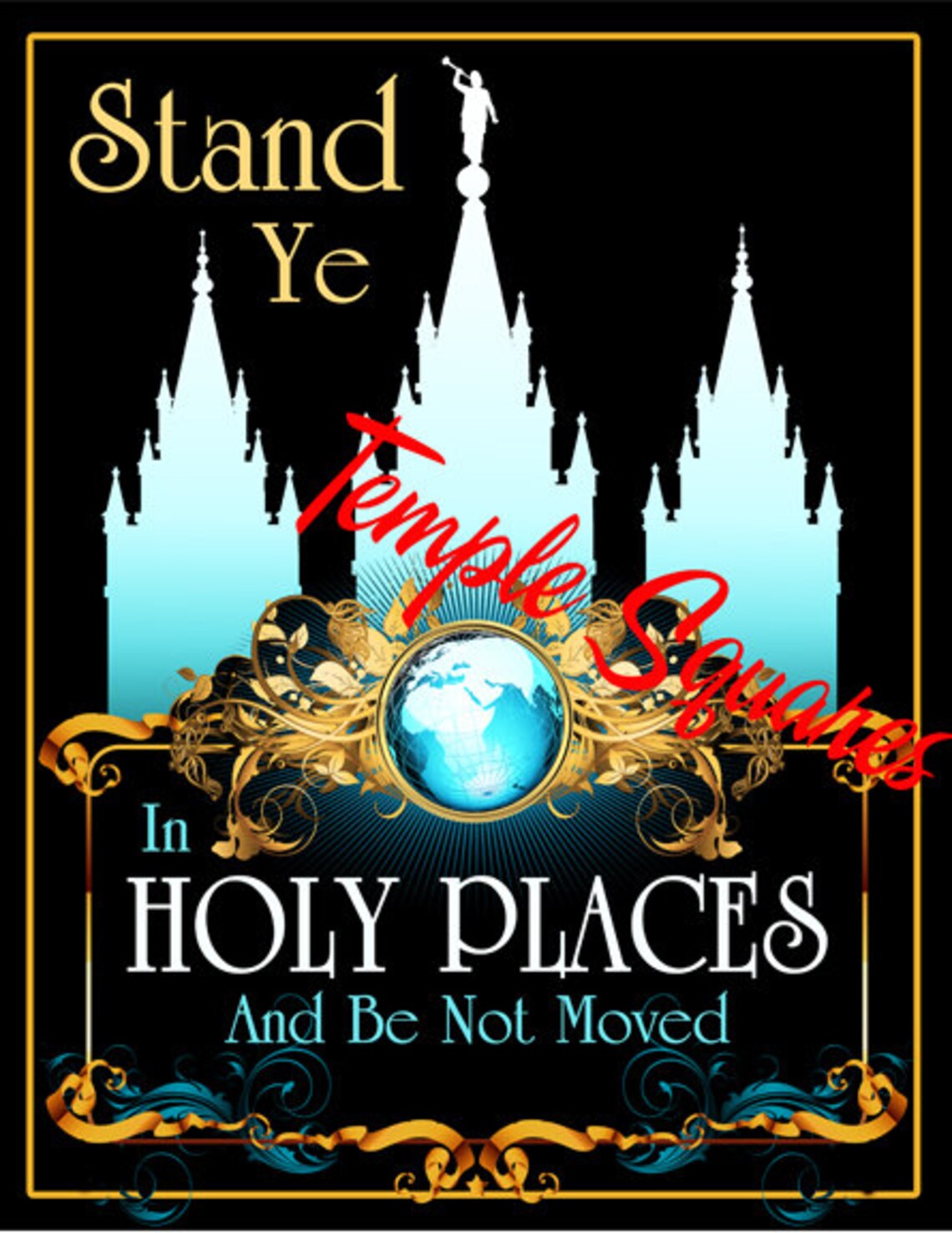 Printable LDS Temple Art With YW Young Women 2013 Theme Stand Ye in ...