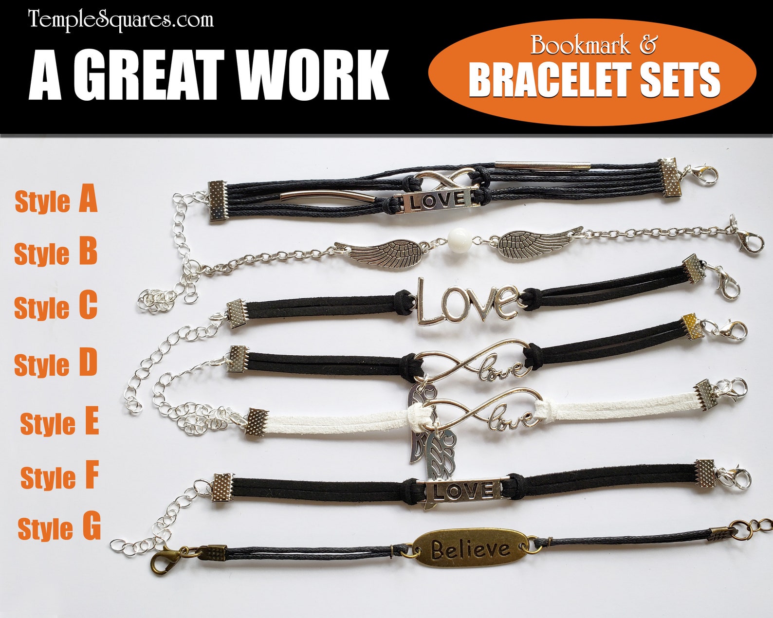 Charm Bracelets & Bookmark Gift Sets A Great Work YW Youth | Etsy