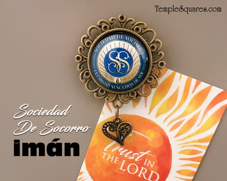 Relief Society Magnets With Glass Relief Society Symbol Seal - Etsy