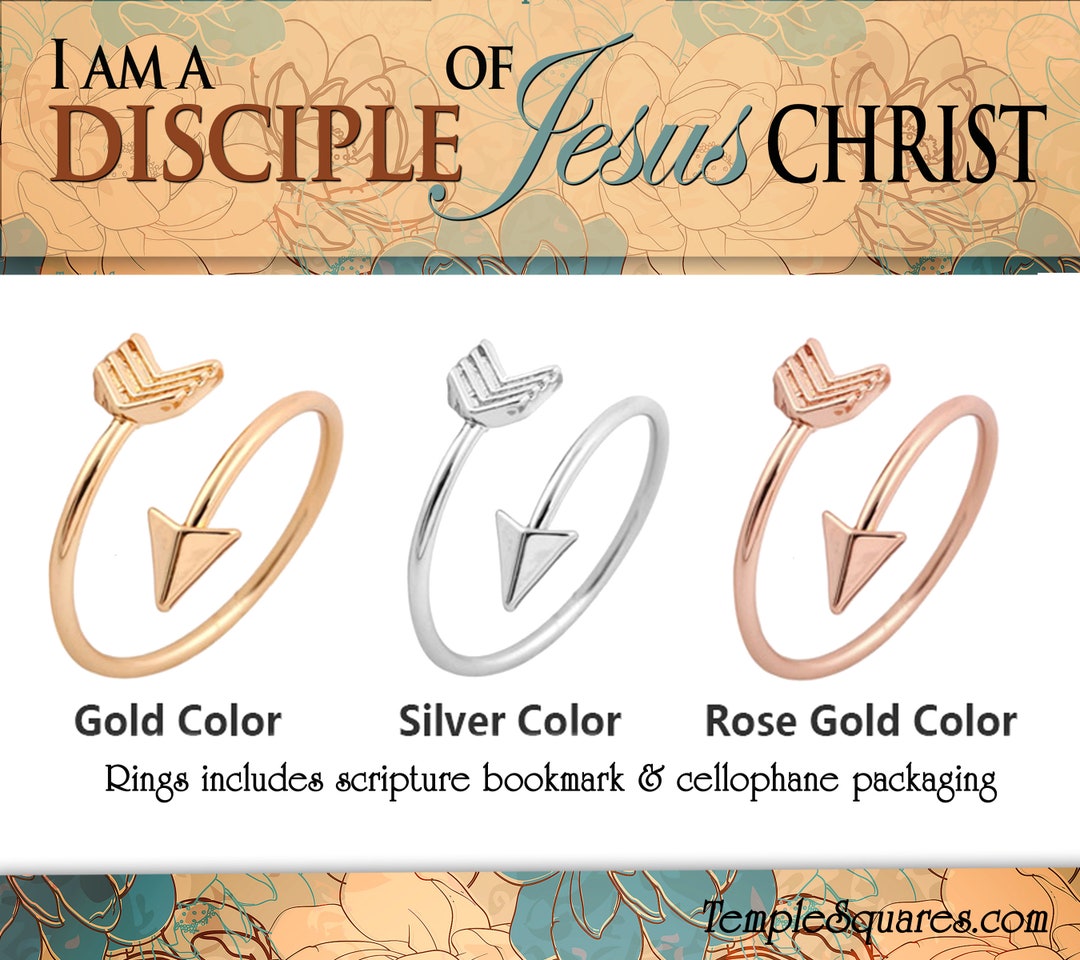 Arrow Adjustable Rings YW 2024 Youth Theme I Am A Disciple of Christ ...