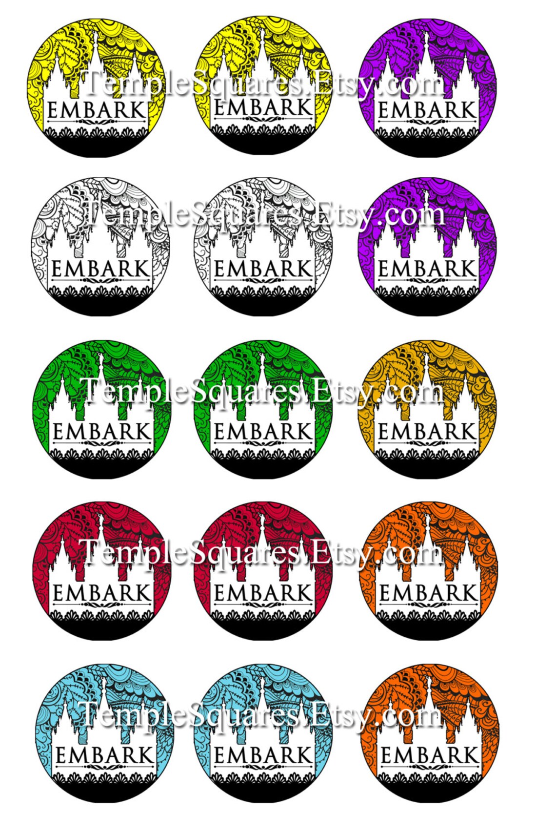 Printable Digital Files. Lace EMBARK Value Colors 1 | Etsy