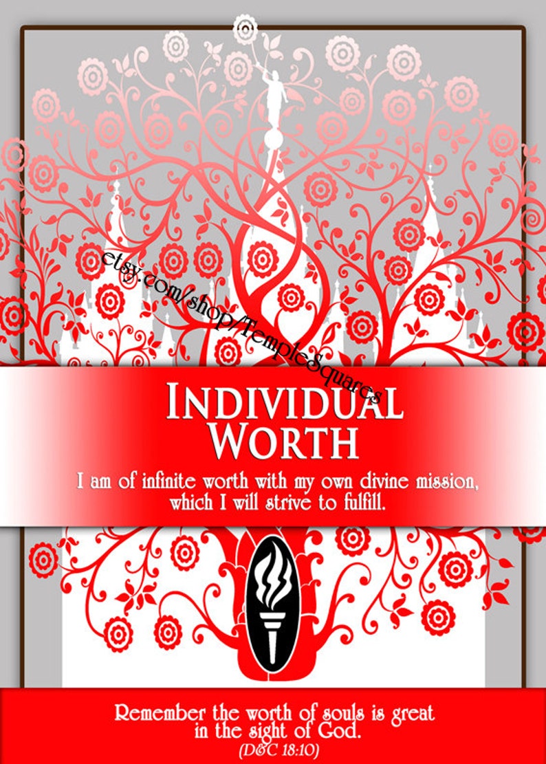 Printable - 3 Sizes! LDS Young Women Personal Progress Values ...