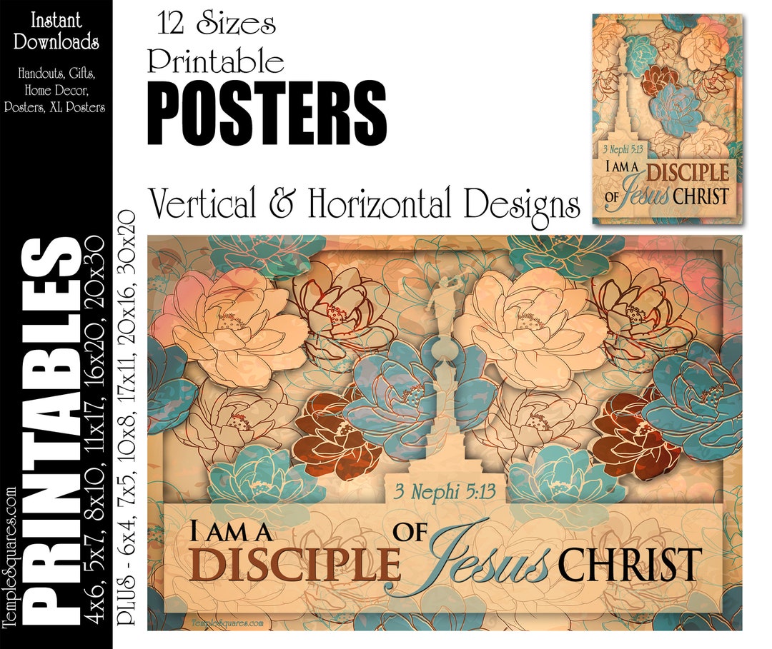 2024 Youth Theme I Am A Disciple of Jesus Christ Printable Poster and ...