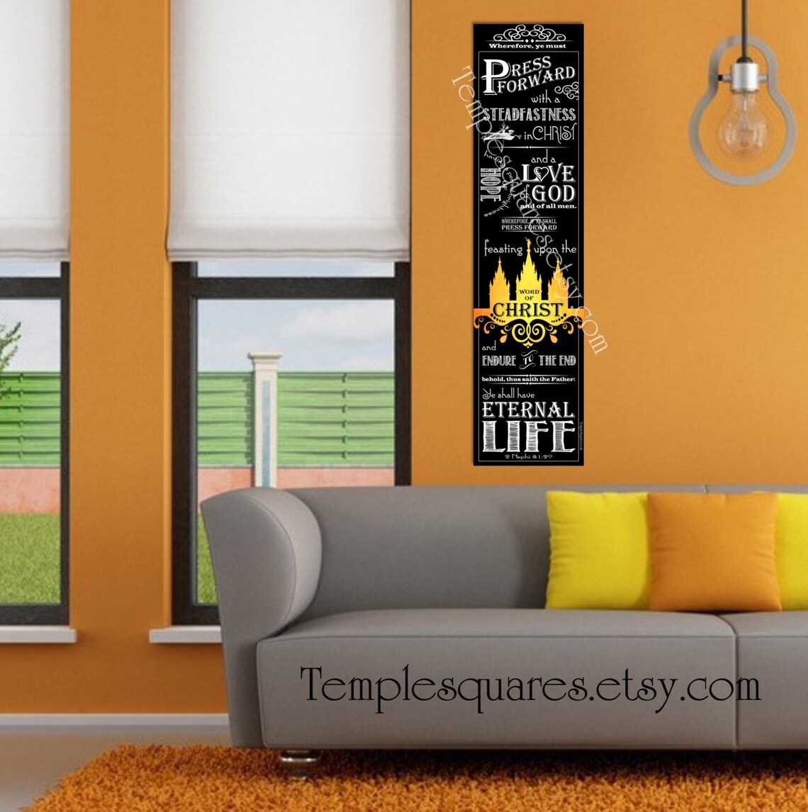 XL-LARGE Poster Size Printable File. Press Forward With a Steadfastness ...