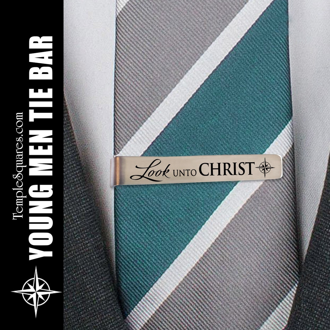 Look Unto Christ Tie Bar YM Young Men 2025 Youth Theme Engraved ...