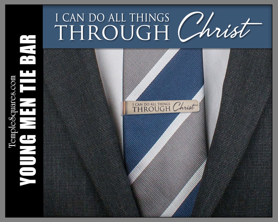 I Can Do All Things Through Christ Tie Bar YM Young Men Youth Theme ...